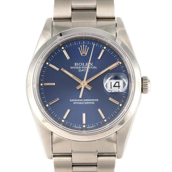 Rolex | Accessories | Rolex Oyster Perpetual Date 520 Ss Wristwatch ...